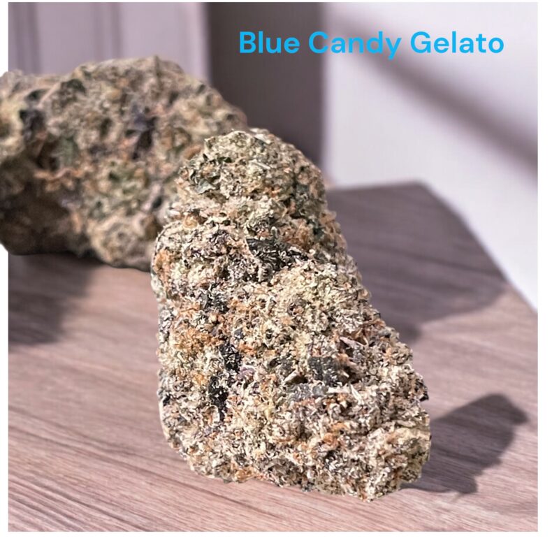 BLUE CANDY GELATO 3.5g HYBRID INDOOR 31%THC - Weed Delivery New York ...